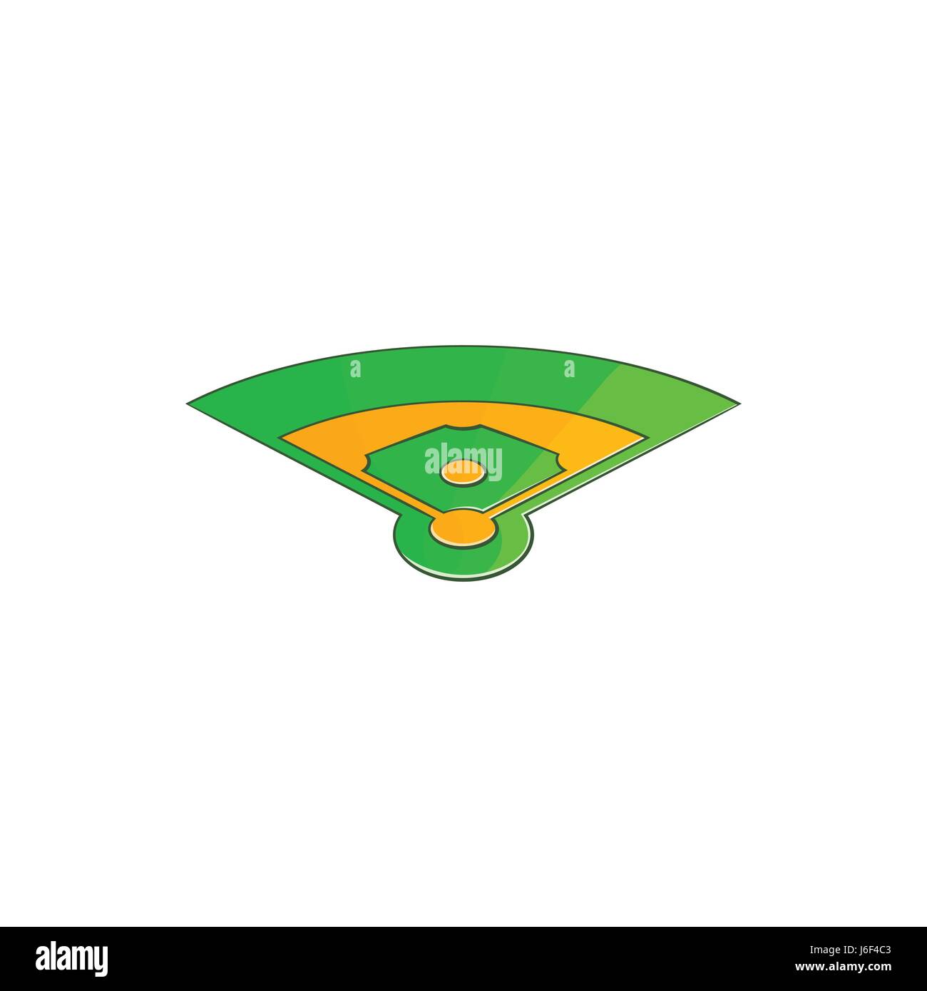 Baseball field icon, cartoon style Stock Vector Image & Art - Alamy