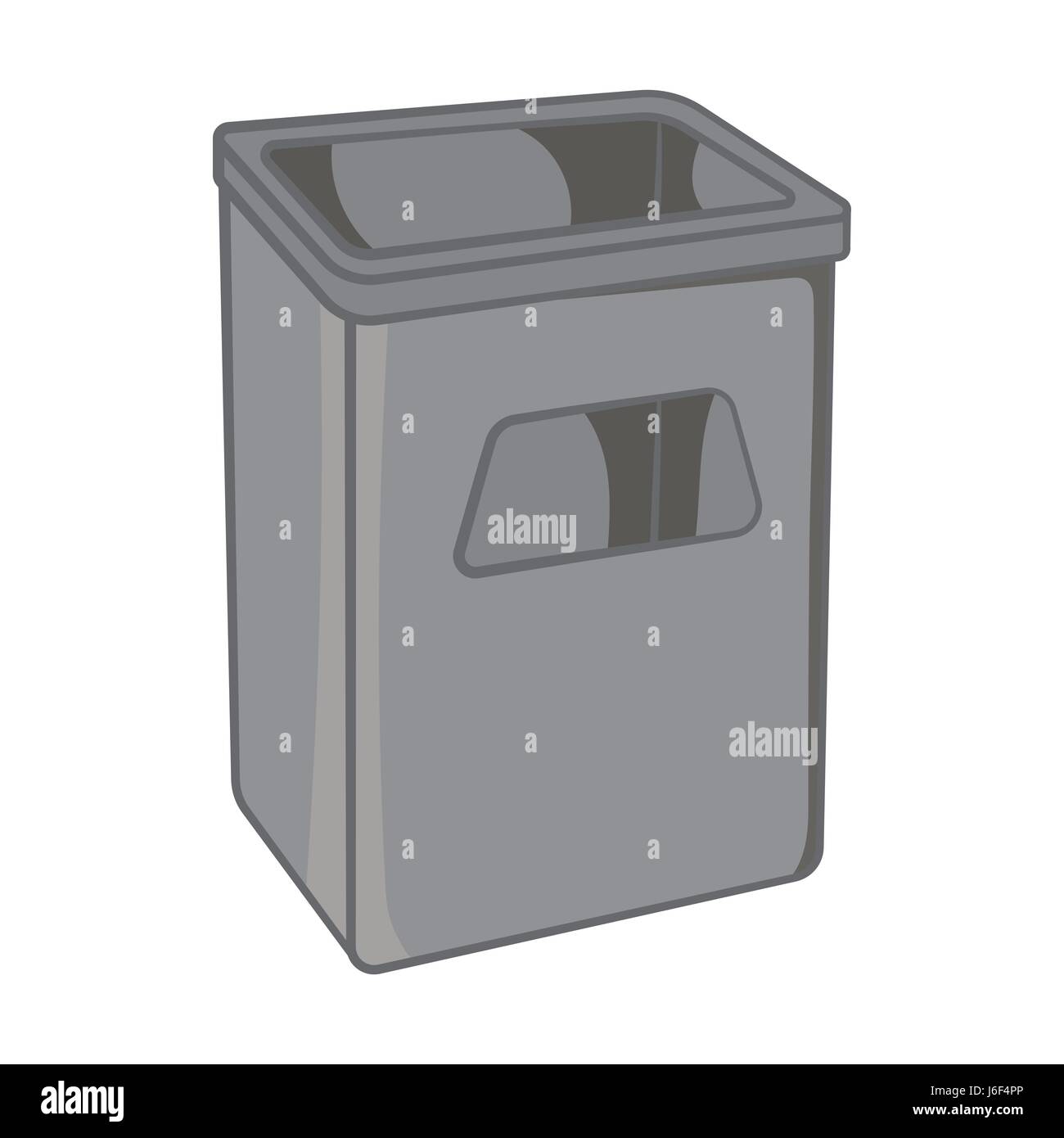 Street dustbin icon, black monochrome style Stock Vector Image & Art ...