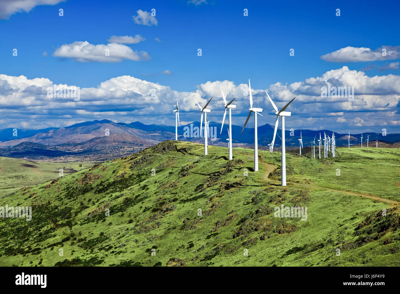 energy power electricity electric power farm turbine landscape scenery ...