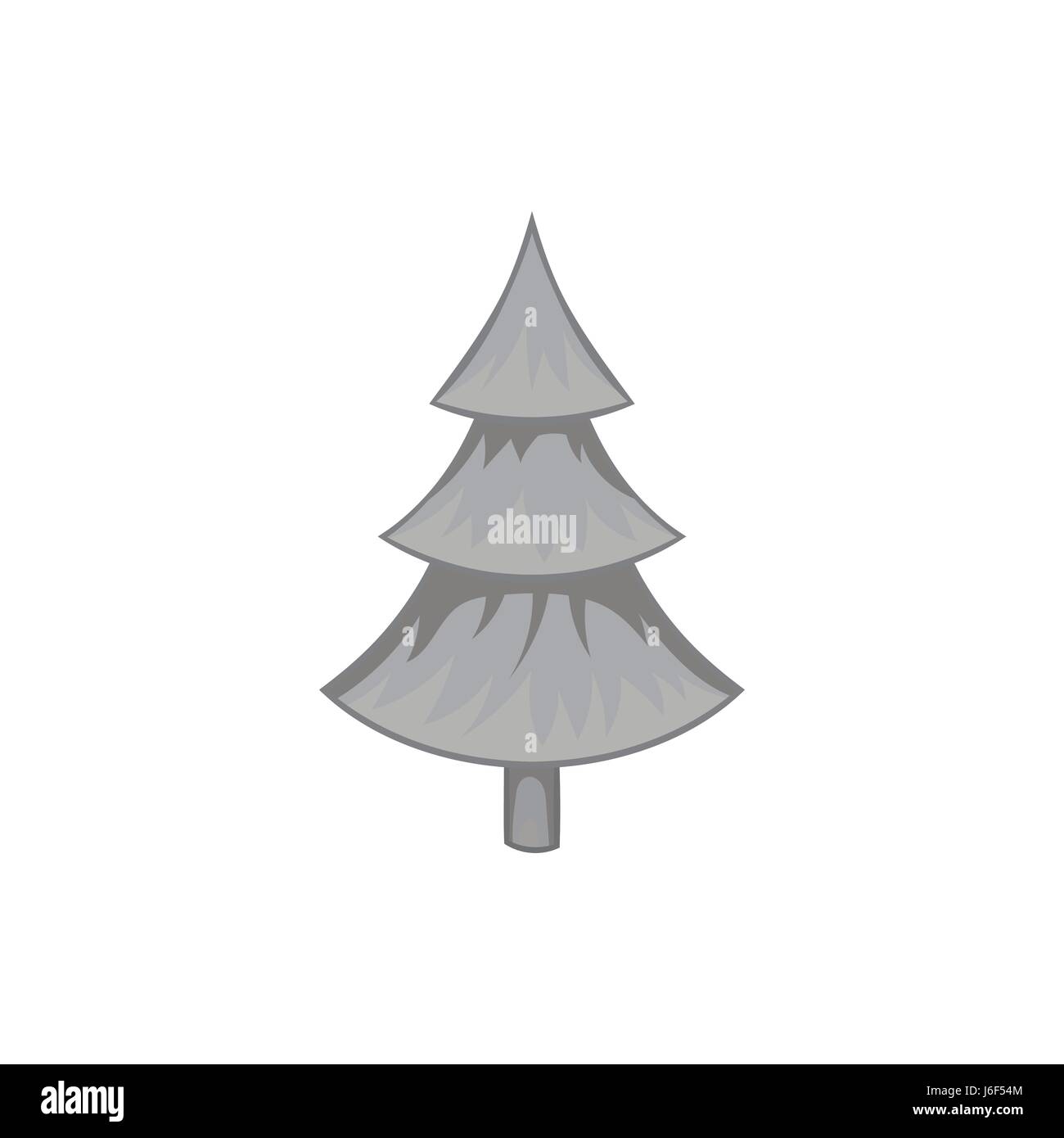 Fur tree icon, black monochrome style Stock Vector Image & Art - Alamy