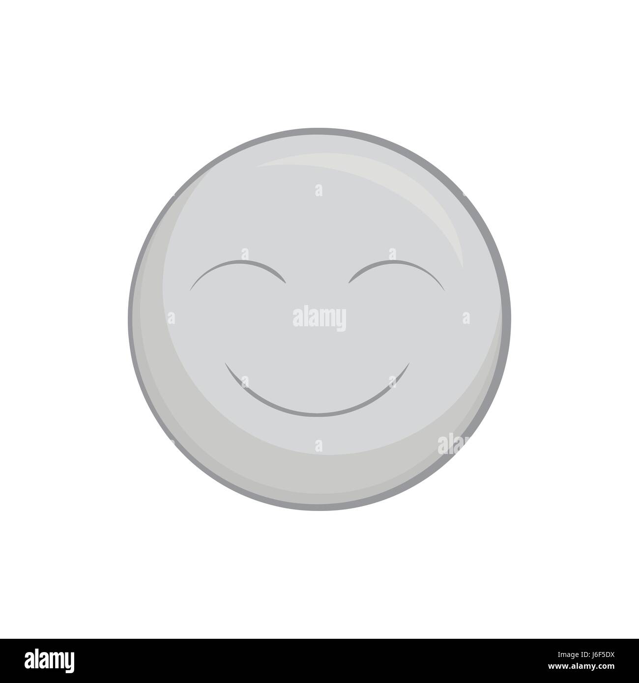 Smiley face icon, black monochrome style Stock Vector Image & Art - Alamy