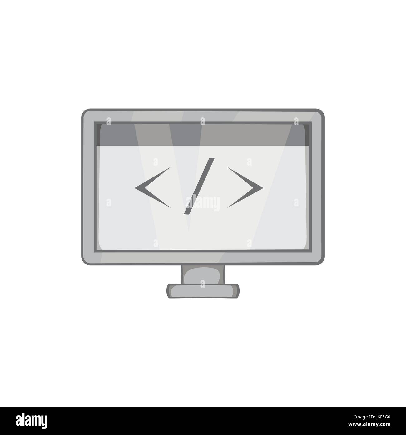 Monitor with sign left right icon Stock Vector Image & Art - Alamy