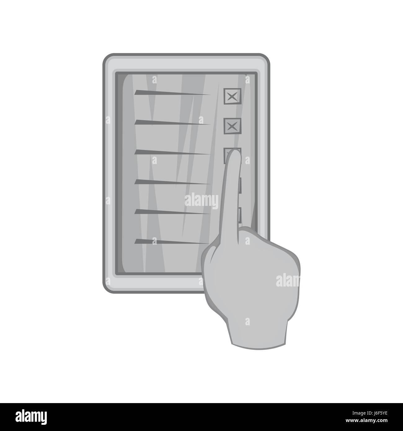 Tablet research business black Stock Vector Images - Alamy