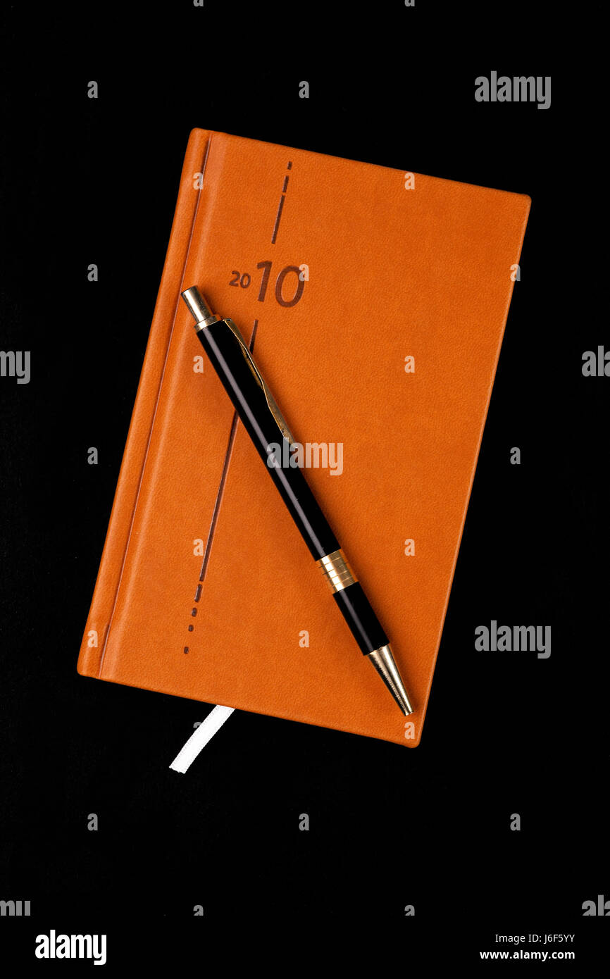 office note memo diary notebook pen style pencil close office note memo ...