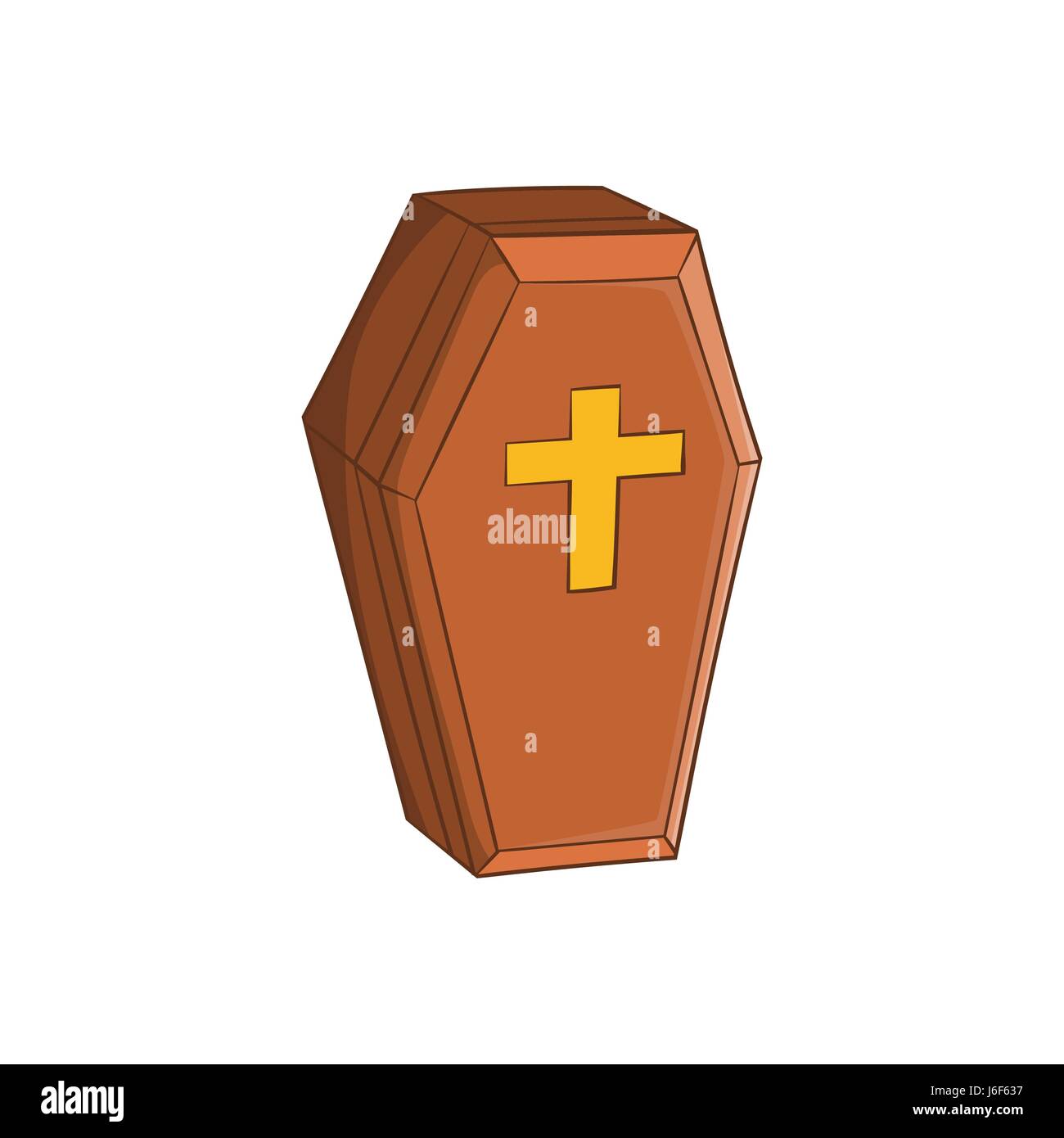 Wood coffin icon, cartoon style Stock Vector Image & Art - Alamy