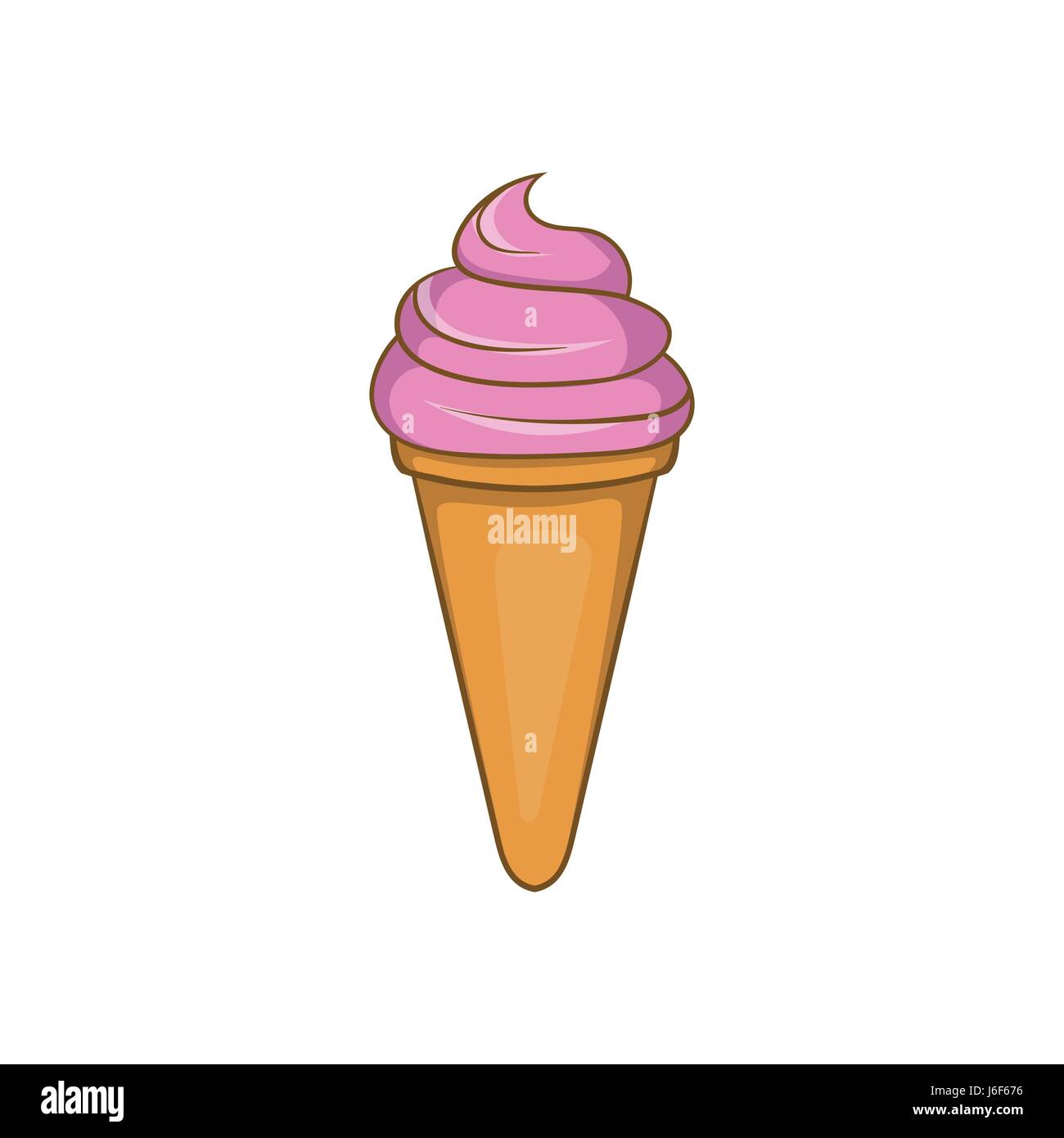 Italian gelato ice cream icon, cartoon style Stock Vector Image & Art ...