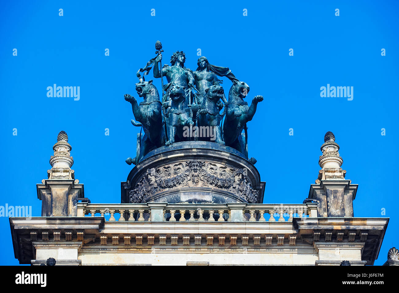 The Semperoper - the Opera House of the Saxon State Opera Dresden ...