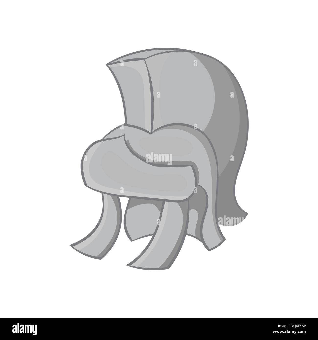 Helmet of gladiator icon, black monochrome style Stock Vector Image ...