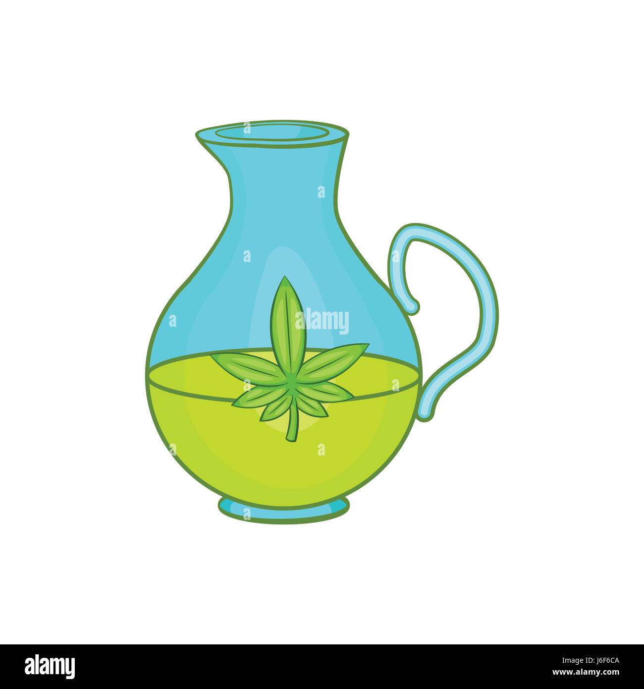 Organic hemp oil icon, cartoon style Stock Vector Image & Art - Alamy