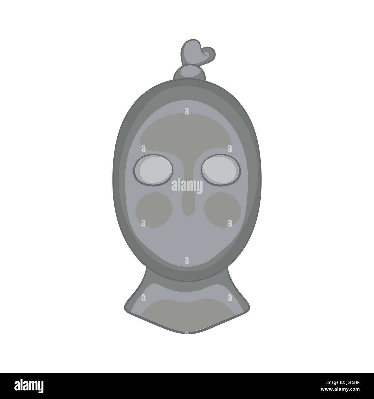 Man thief in mask icon, black monochrome style Stock Vector Image & Art ...