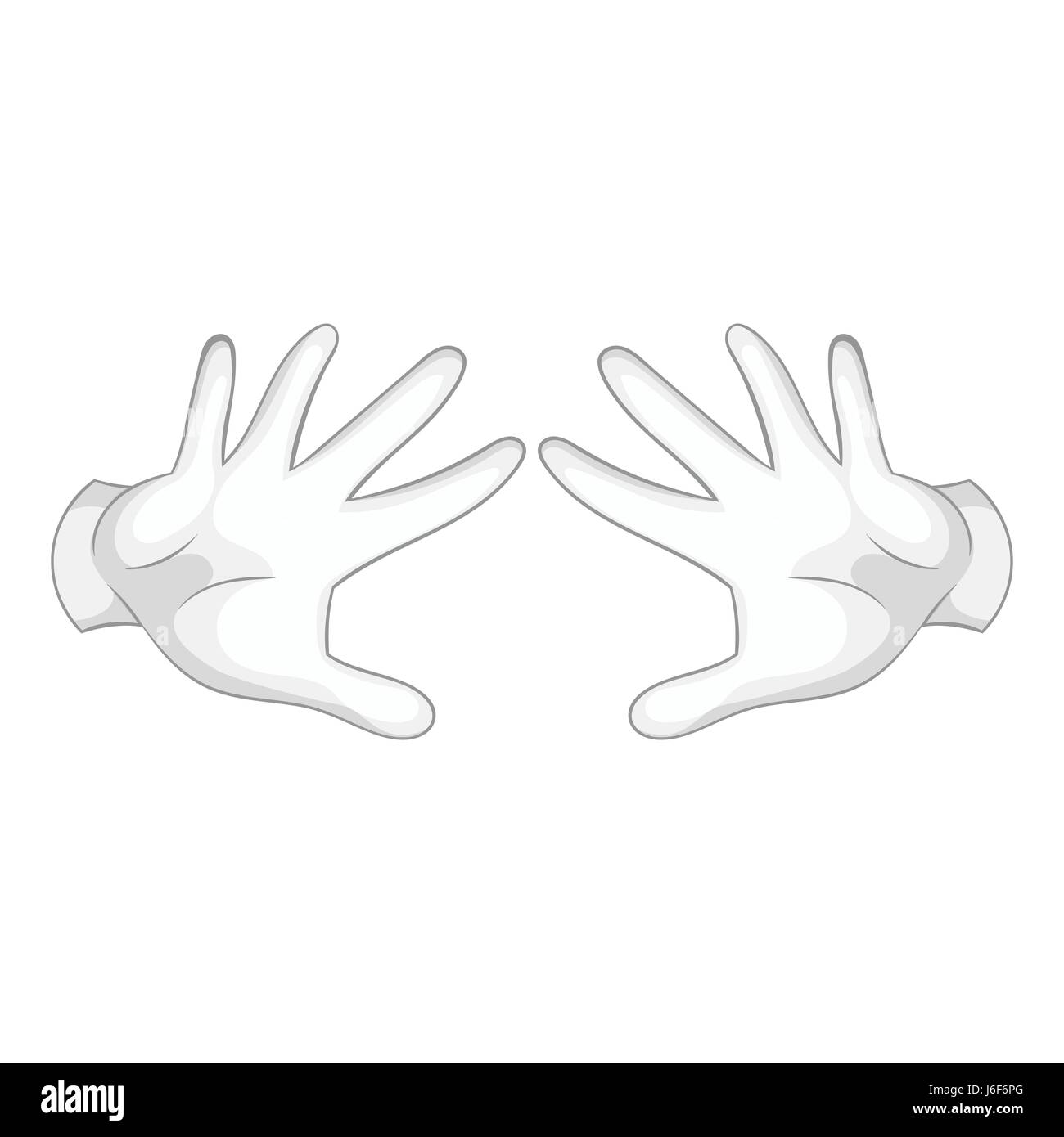Two hands motion icon, black monochrome style Stock Vector Image & Art ...