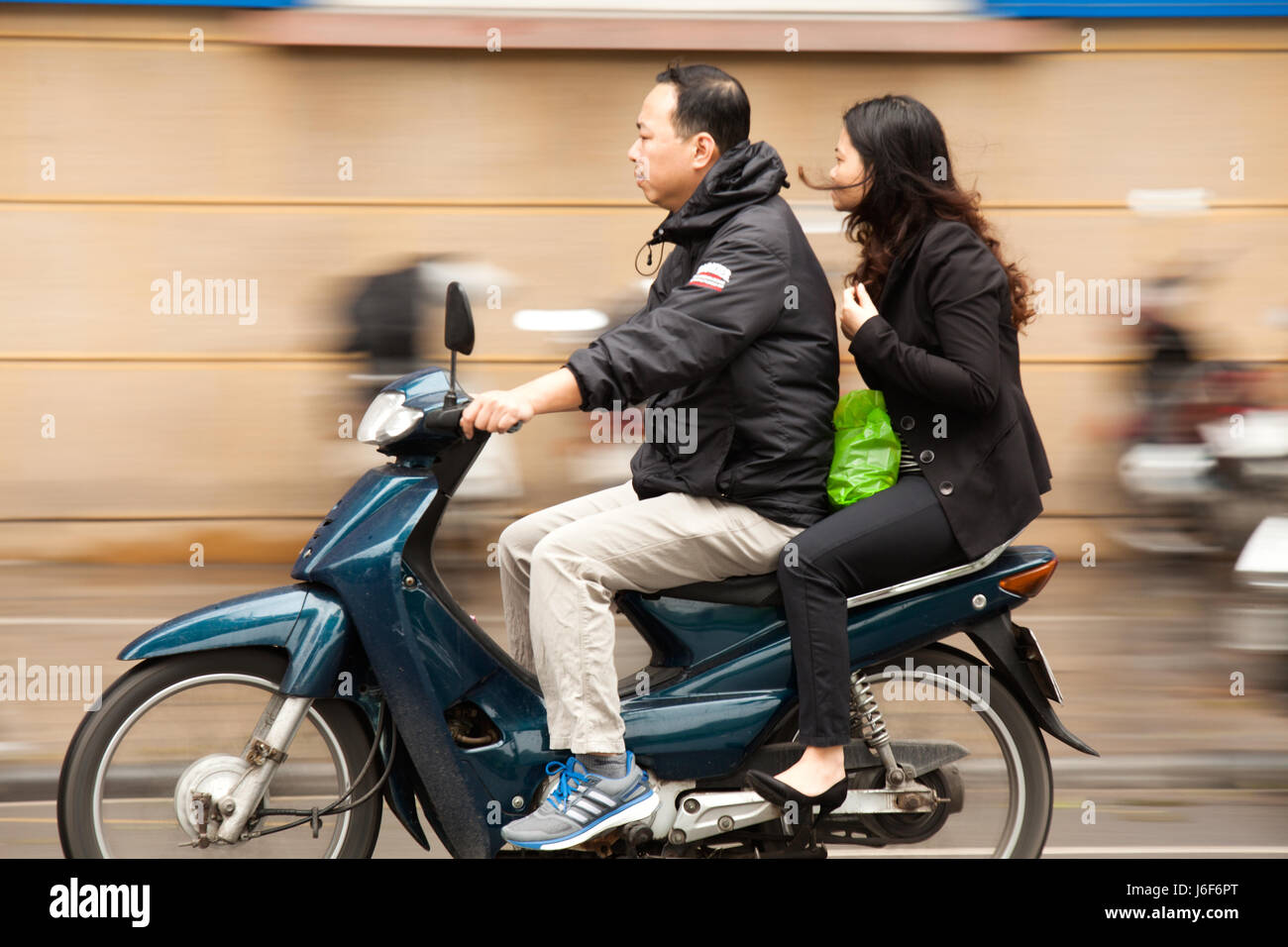Scooters, Hanoi, Vietnam Stock Photo - Alamy