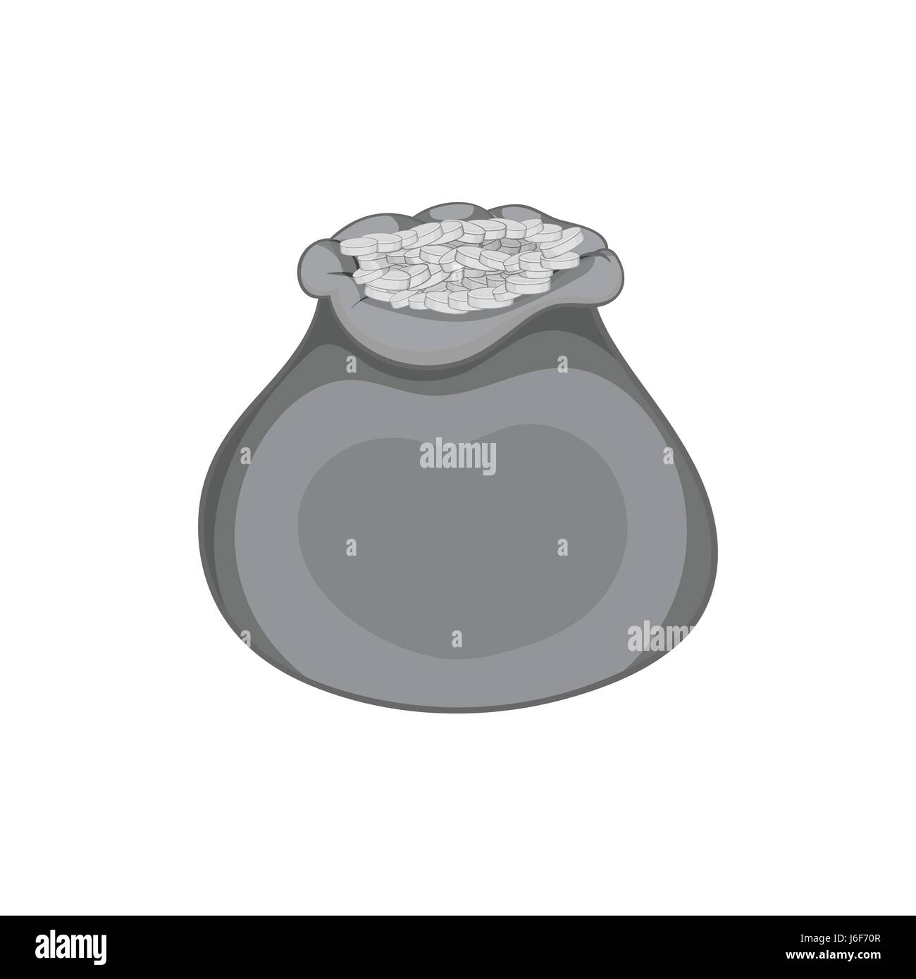Winning gold coins vector bag hi-res stock photography and images - Alamy
