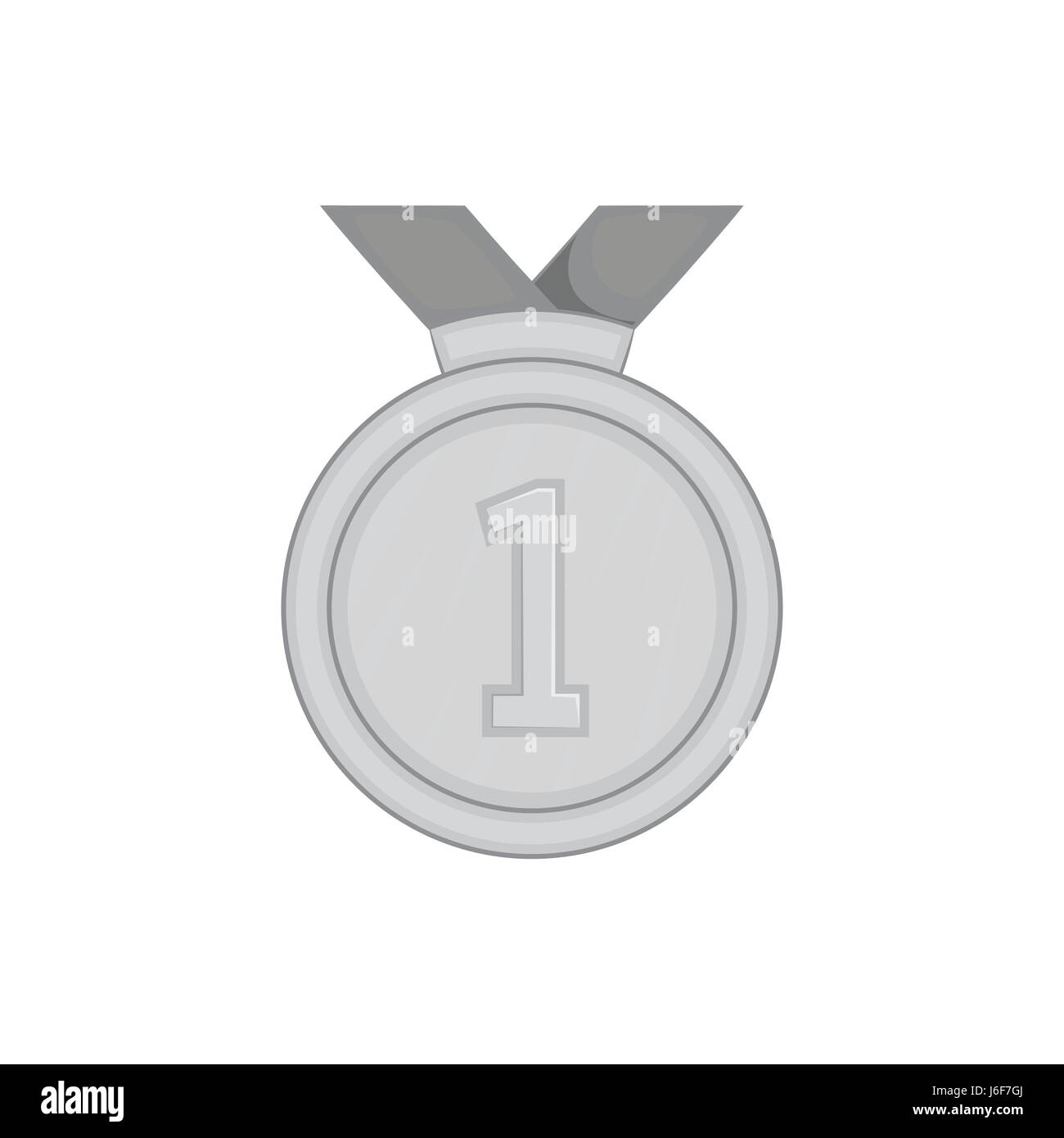 First place medal icon, black monochrome style Stock Vector Image & Art ...