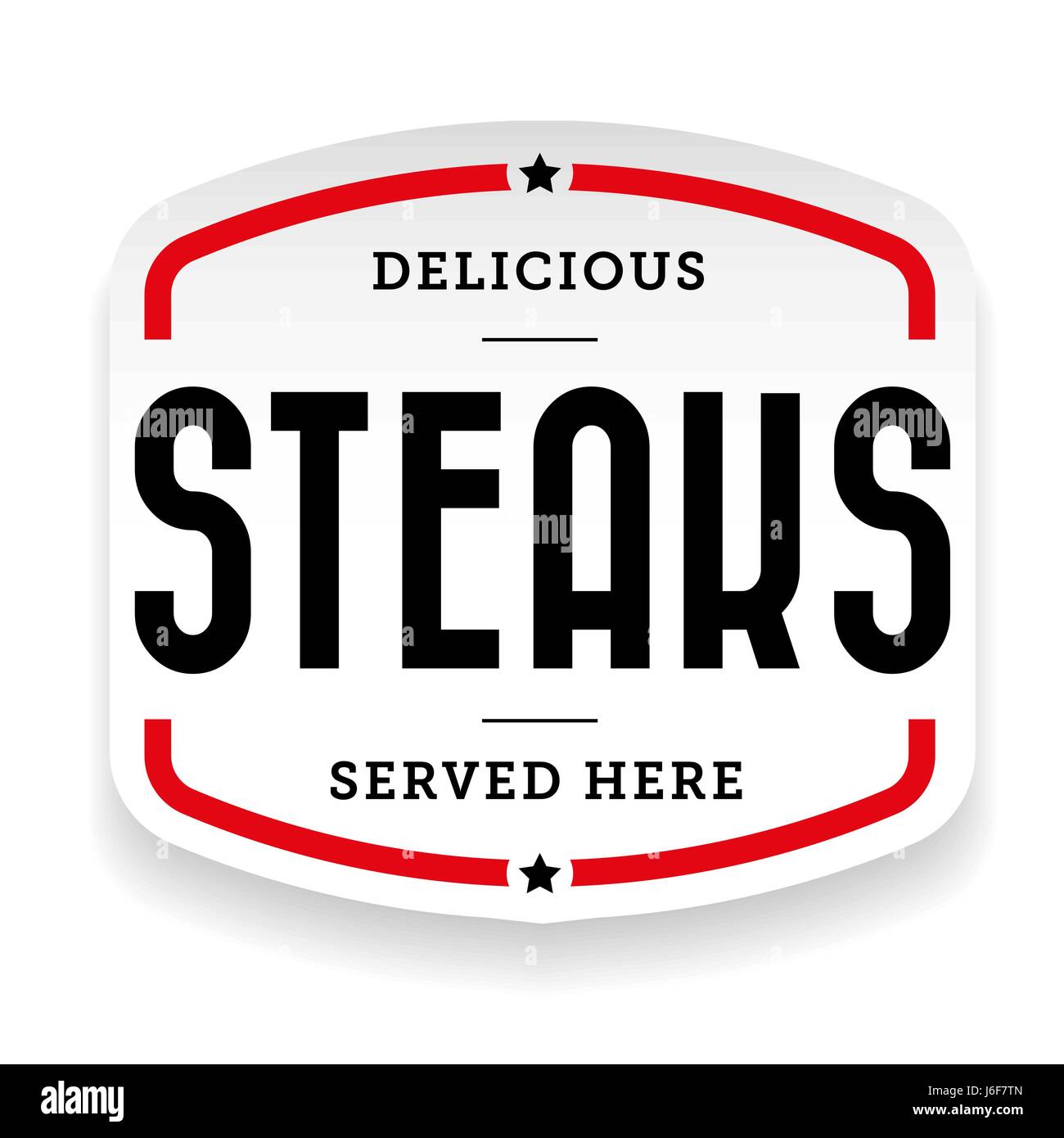 Steaks vintage stamp sticker vector Stock Vector Image & Art - Alamy