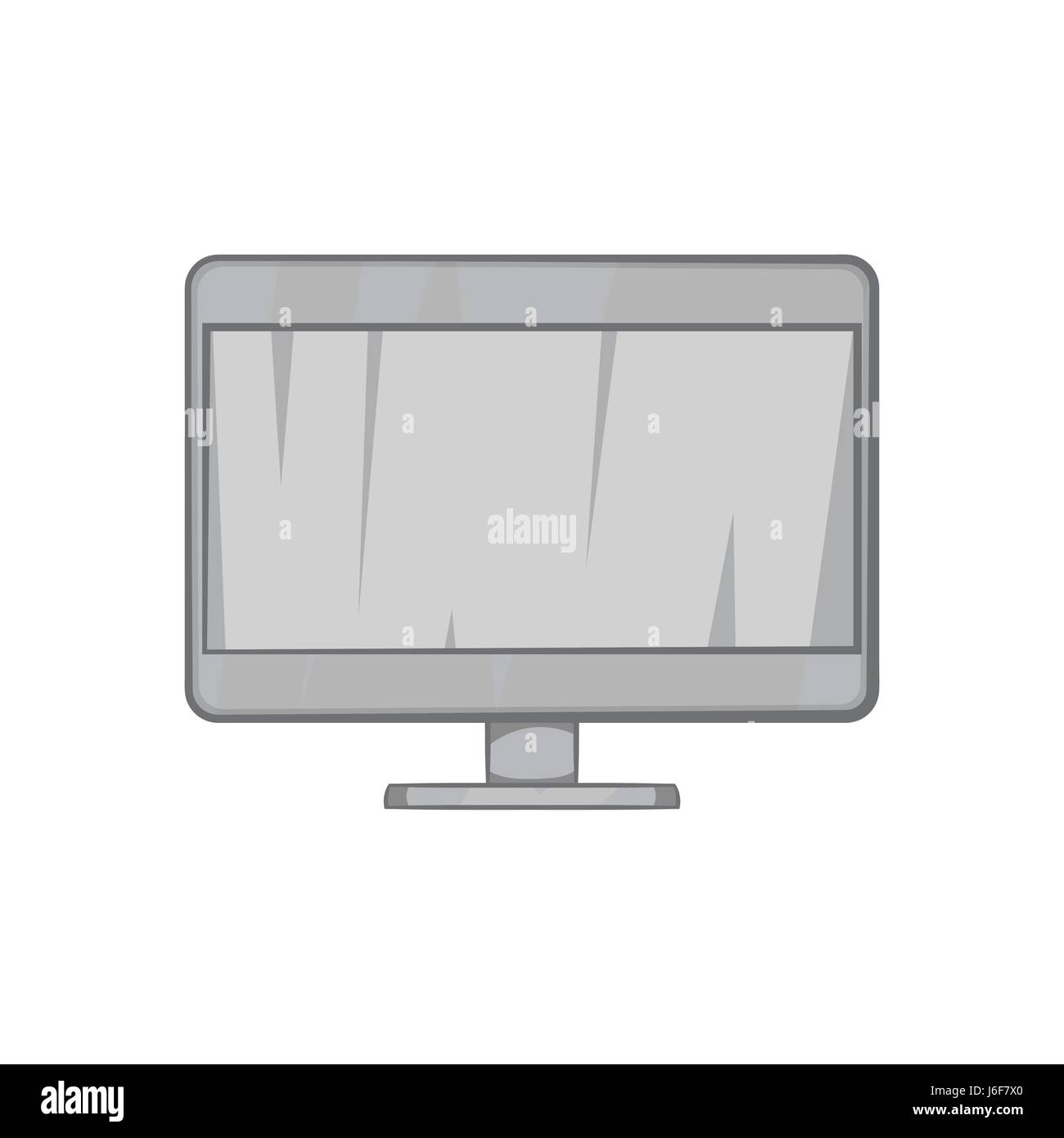 Monitor icon, black monochrome style Stock Vector Image & Art - Alamy