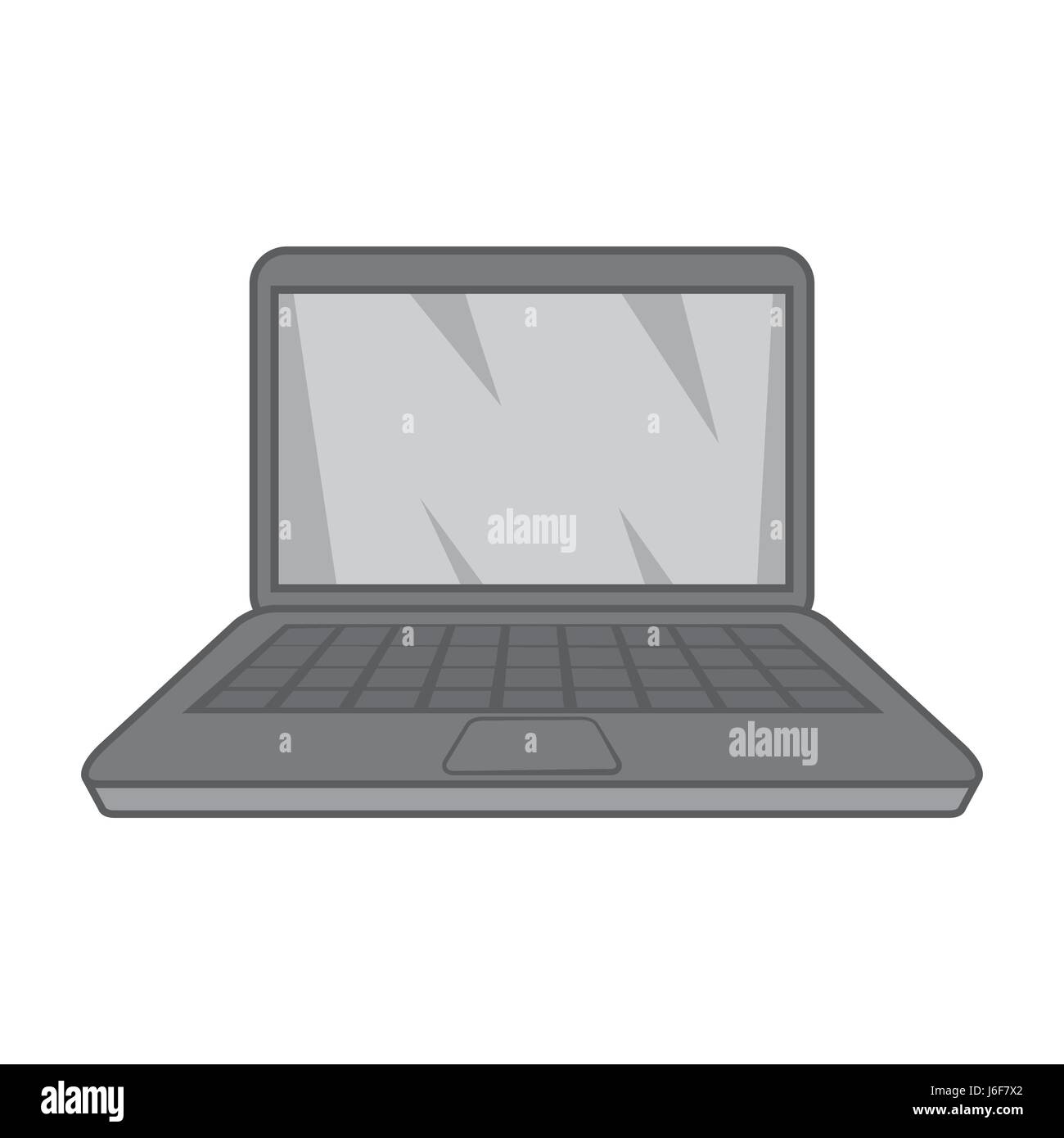 Laptop icon, black monochrome style Stock Vector Image & Art - Alamy