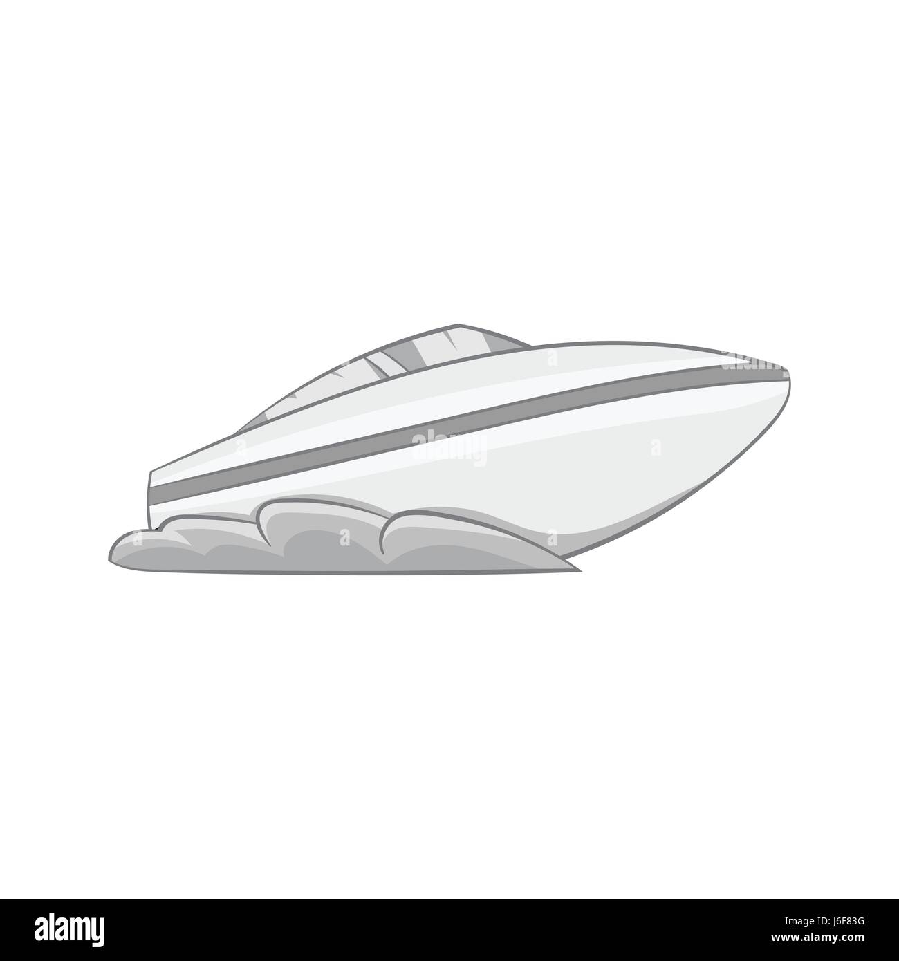 Speed boat icon, black monochrome style Stock Vector Image & Art - Alamy