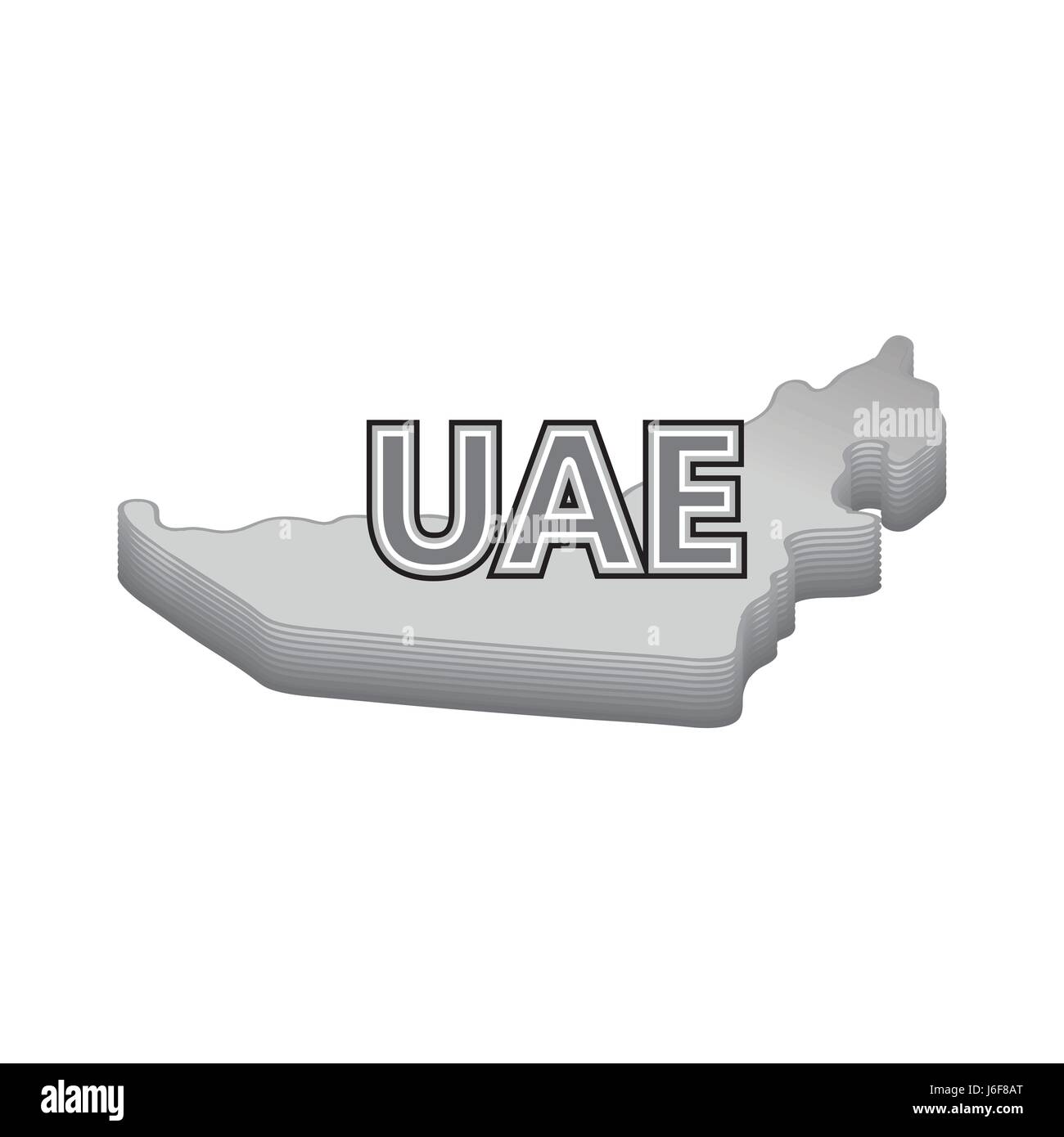 Map of UAE icon, black monochrome style Stock Vector Image & Art - Alamy