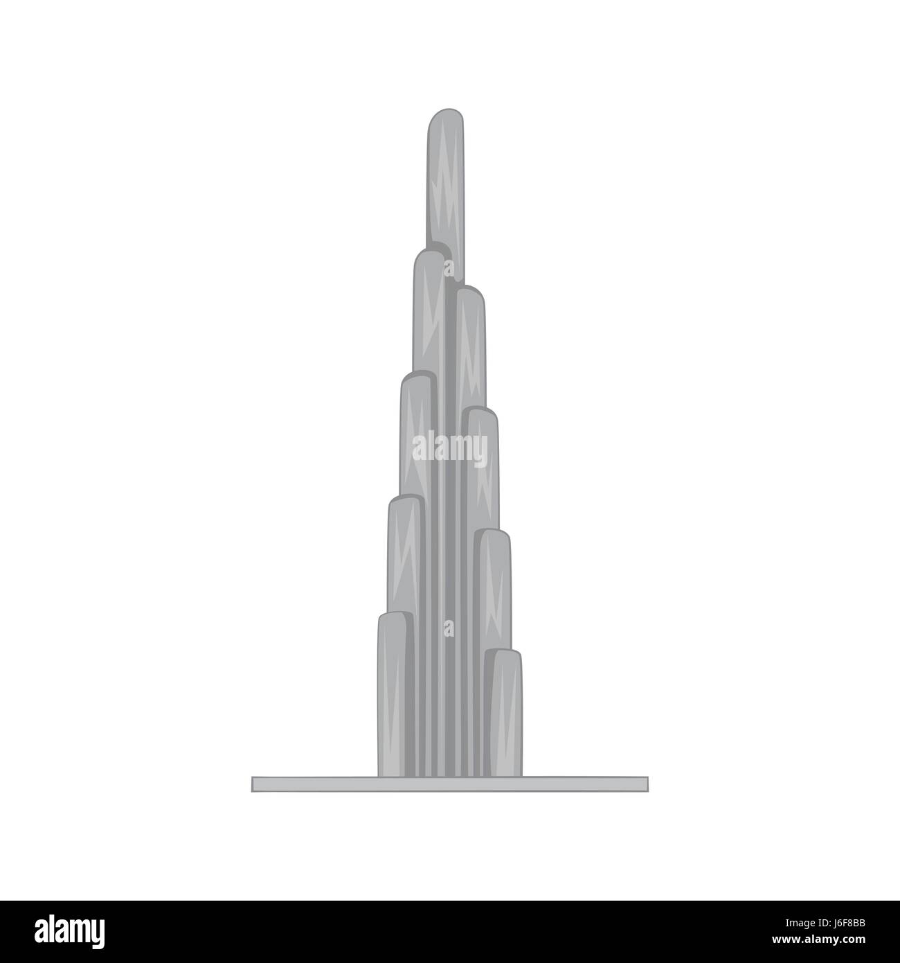 Emirates tower icon, black monochrome style Stock Vector Image & Art ...