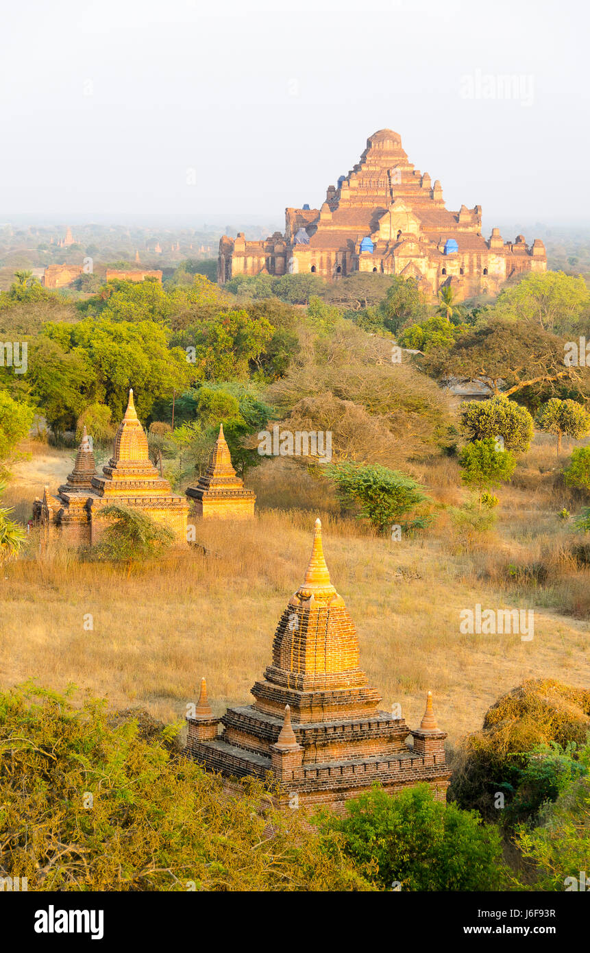 Temples and Pagodas at sunset, Bagan, Myanmar Stock Photo - Alamy