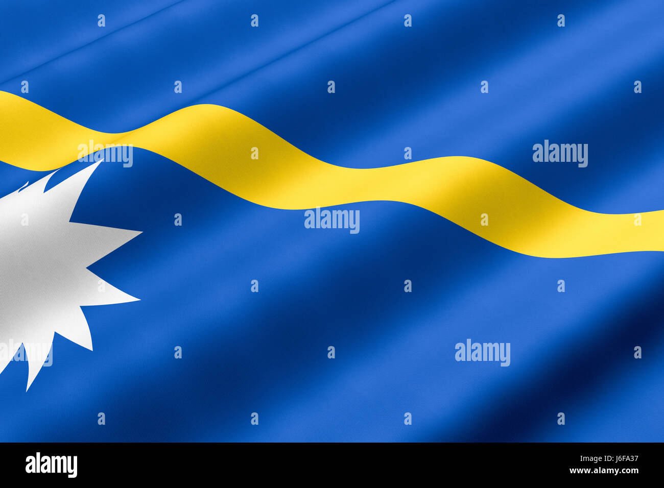 flag oceania nauru colour closeup flag textile rendering fabric oceania ...