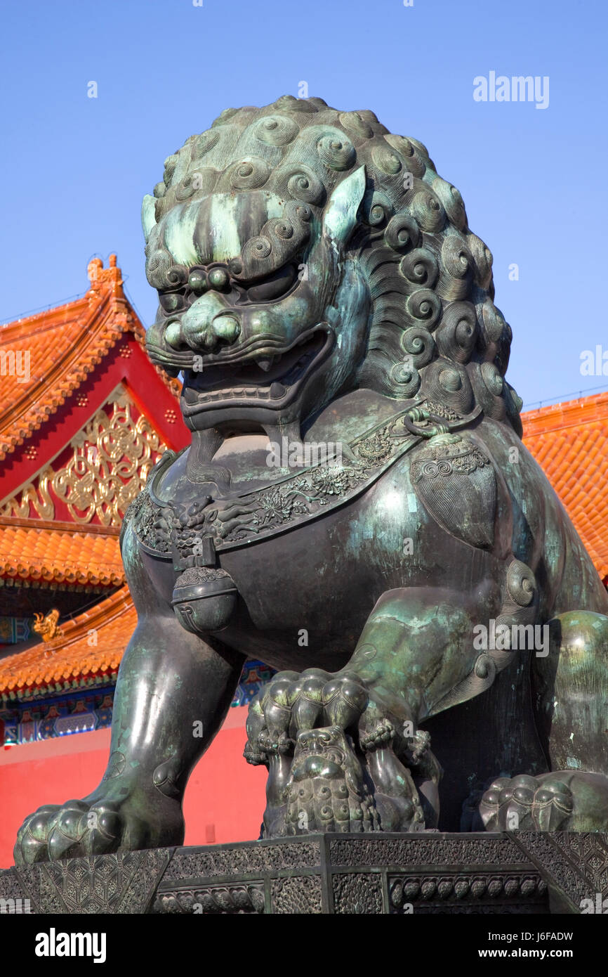 statue dragon palace beijing bronze detail historical city town ...