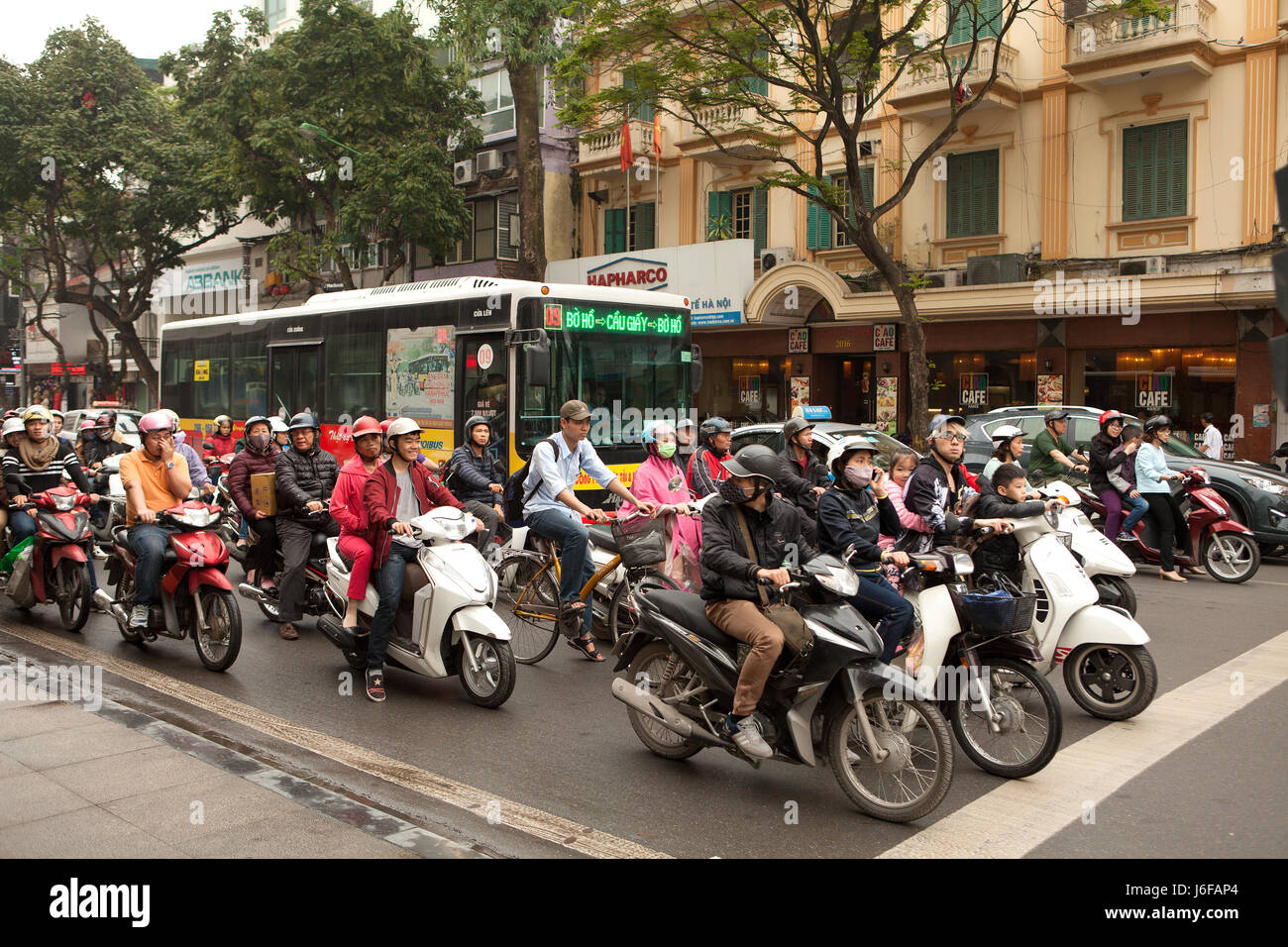 Scooters, Hanoi, Vietnam Stock Photo - Alamy
