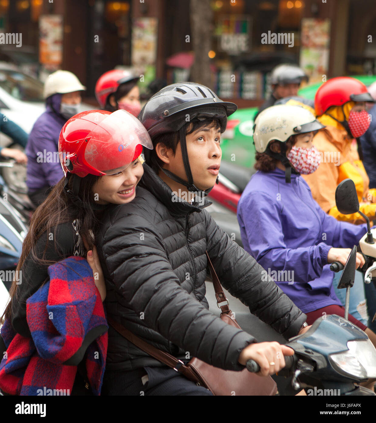 Scooter, Hanoi, Vietnam Stock Photo - Alamy