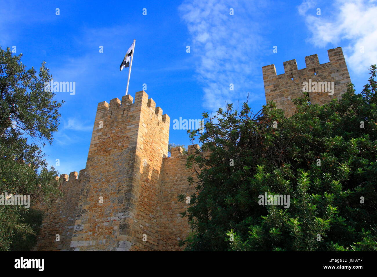 the sao jorge castle Stock Photo - Alamy