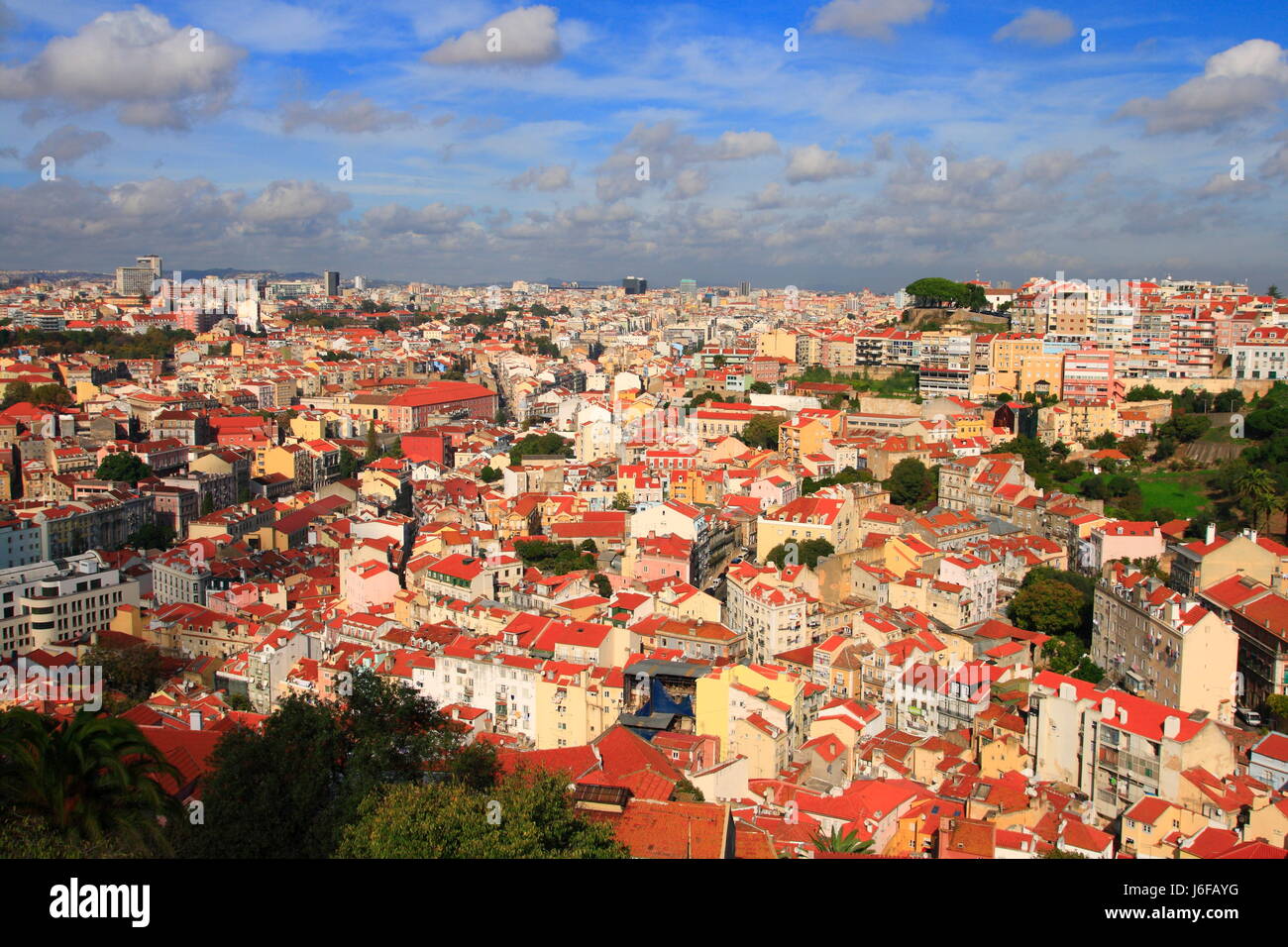 old town townscape portugal sight view outlook perspective vista ...