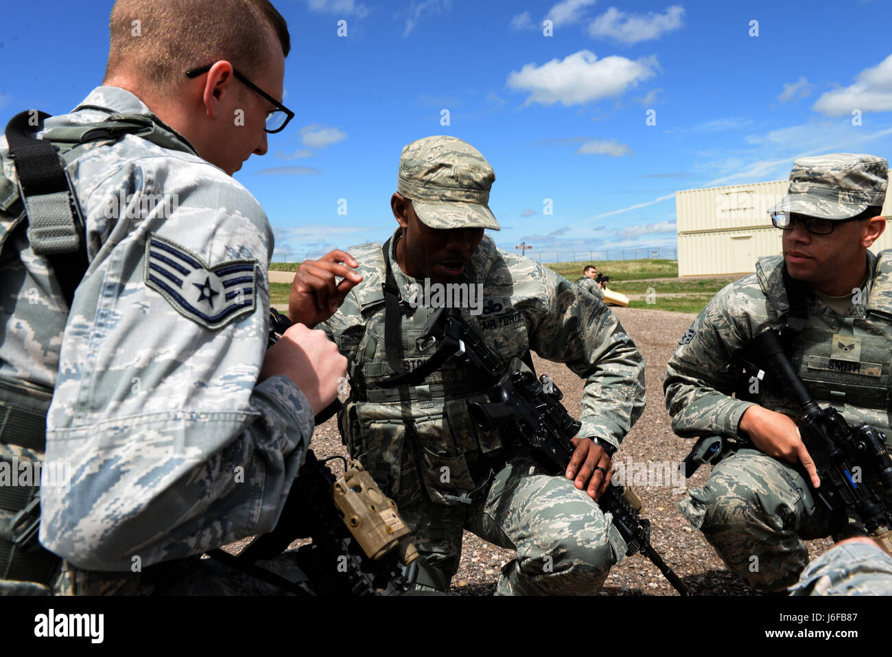 Master Sgt. Julius Stokes, a flight chief assigned to the 28th Security ...