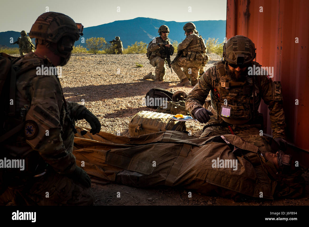Royal Danish Air Force forward aeromedical evacuation technicians from ...