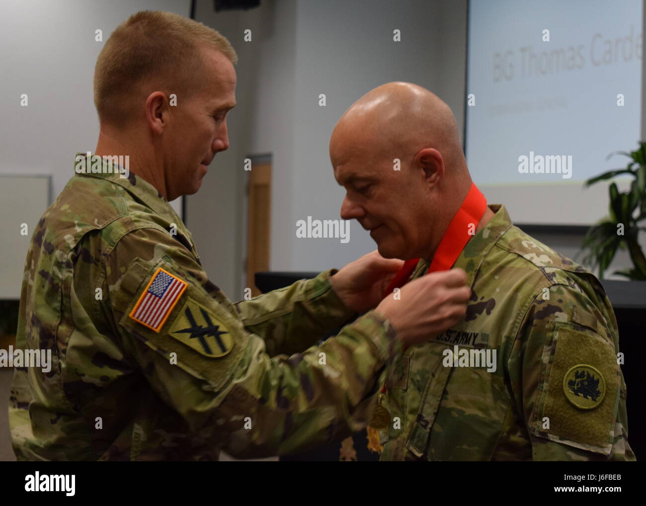 Brigadier General Tom Carden, commanding general of the Georgia Army ...