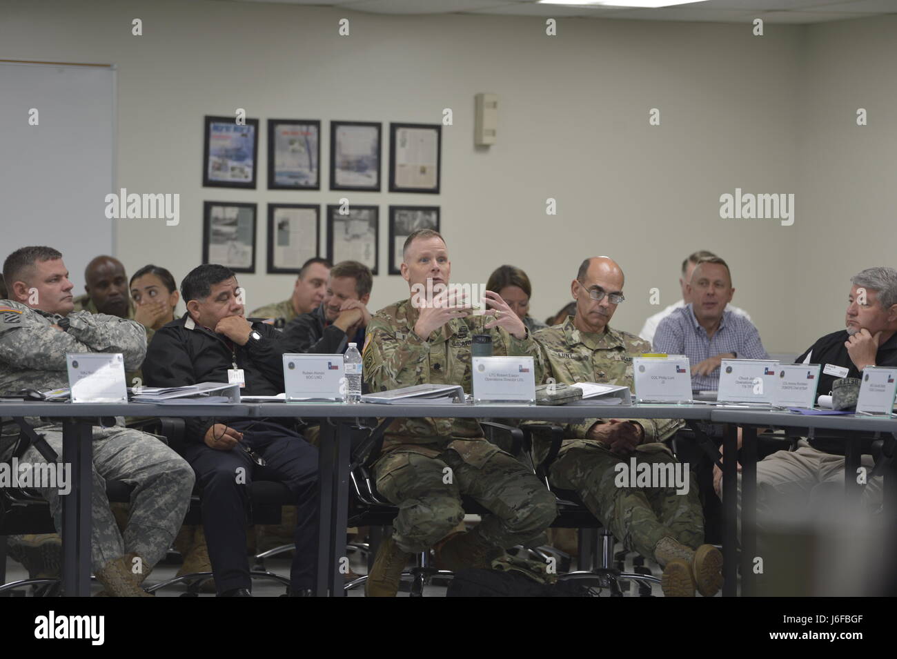Lt. Col. Robert Eason, Operations Director at the Texas Military ...