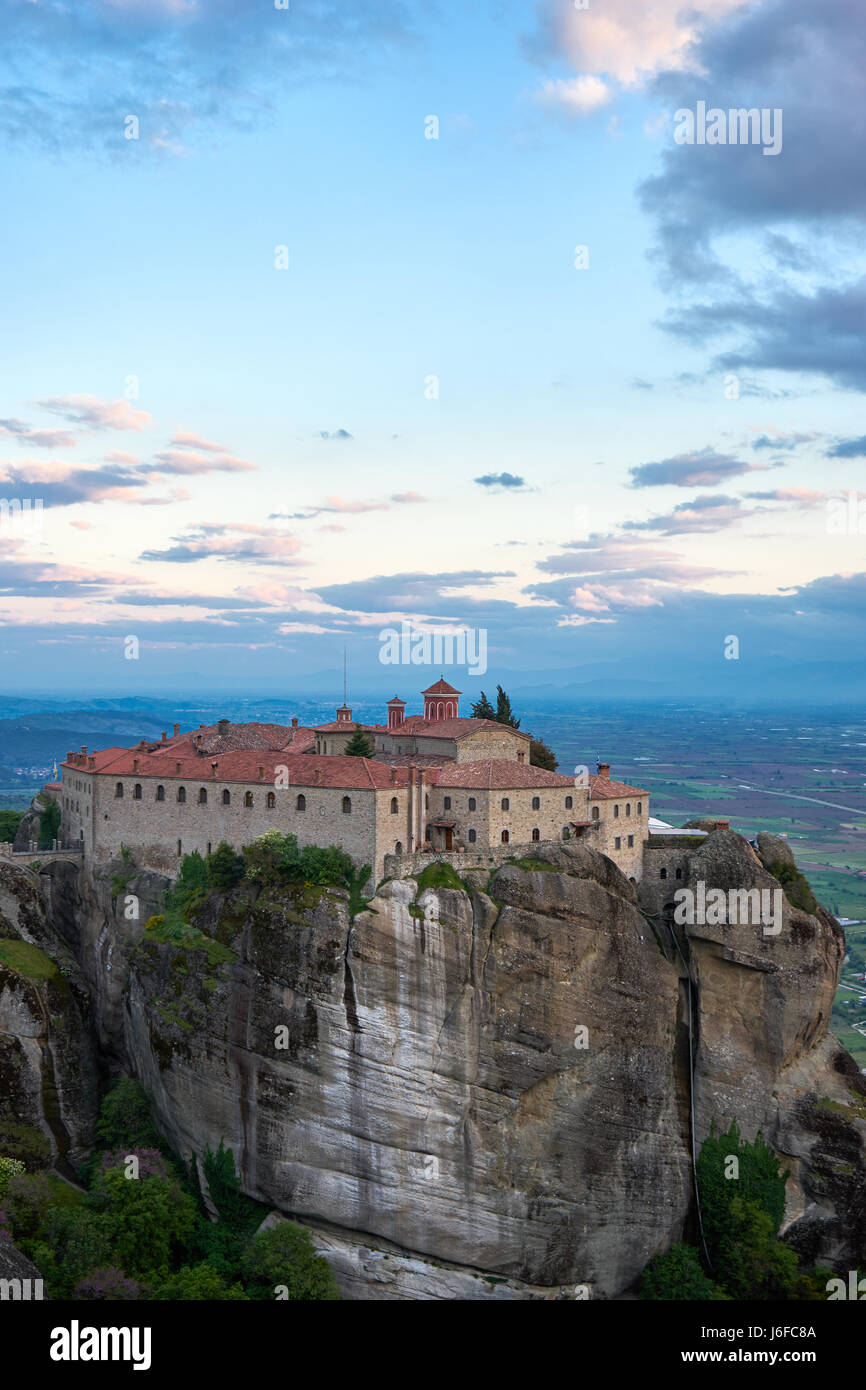 The Monastery of Saint (Agios) Stefanos at Meteora, Greece Stock Photo ...