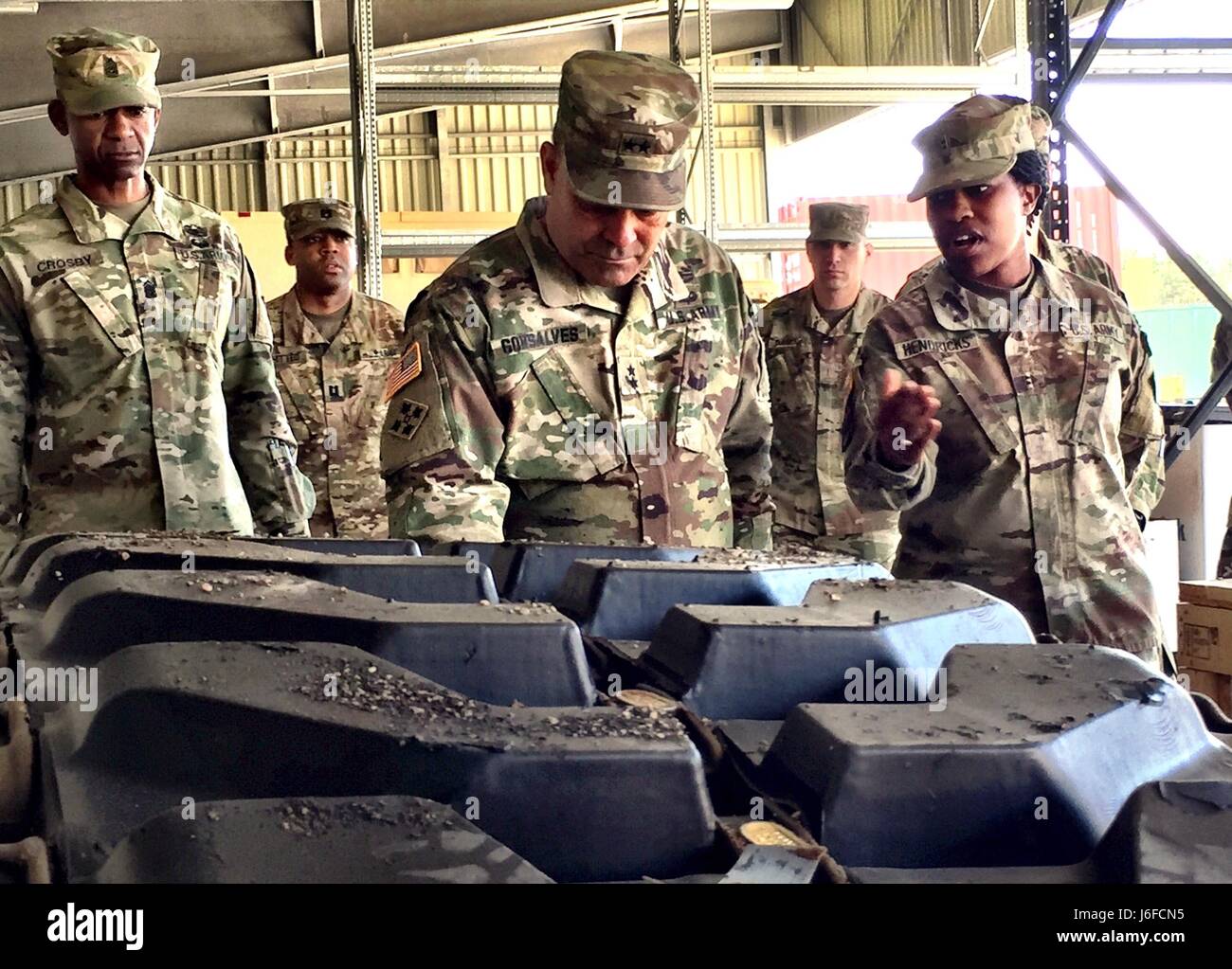 Chief Warrant Officer 2 Kyona Hendricks (right), supply support ...