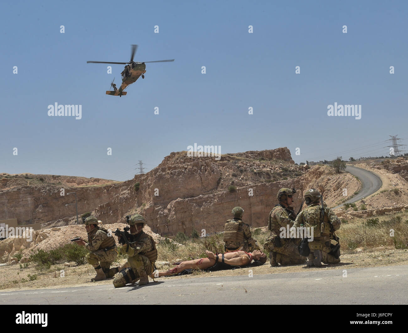 Members of the Jordanian Armed Forces Special Task Force, Air Force ...