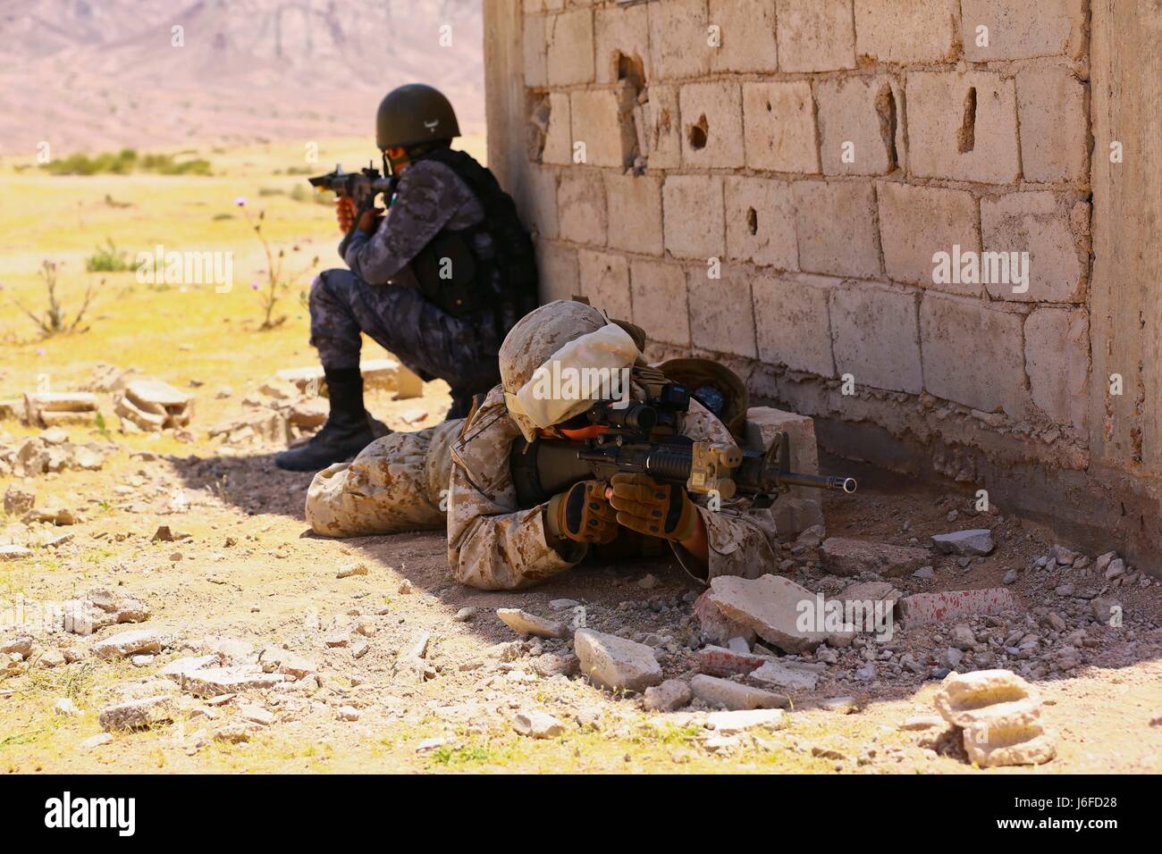 Marine in military police hi-res stock photography and images - Alamy