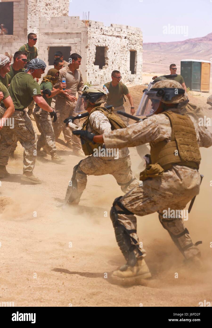 U.S. Marines with Military Police Company Alpha, 4th Law Enforcement ...