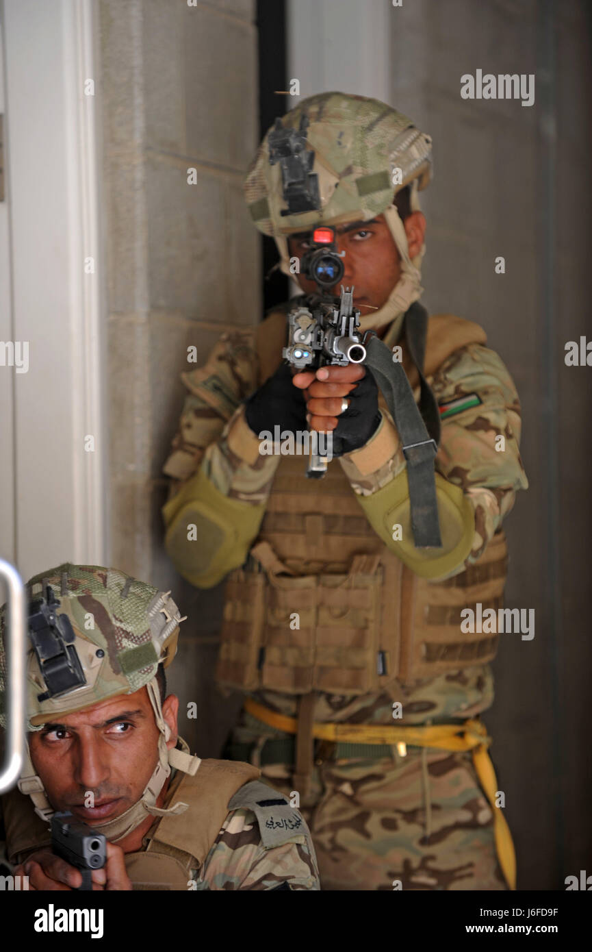 AMMAN, Jordan (May 11, 2017) Members of the Jordanian Armed Forces ...