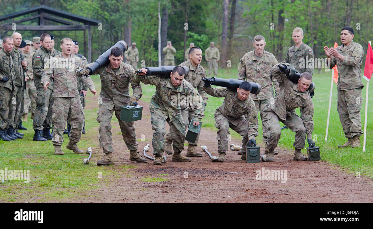 During the Tanker Olympics, U.S. Soldiers had to take part in a relay ...