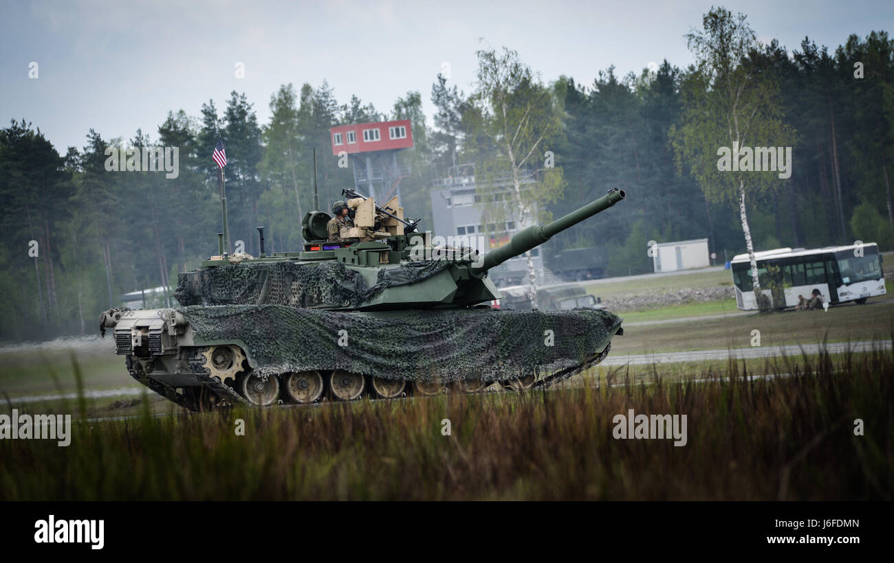 A U.S. M1A2 SEP tank with the 1st Battalion, 66th Armor Regiment, 3rd ...