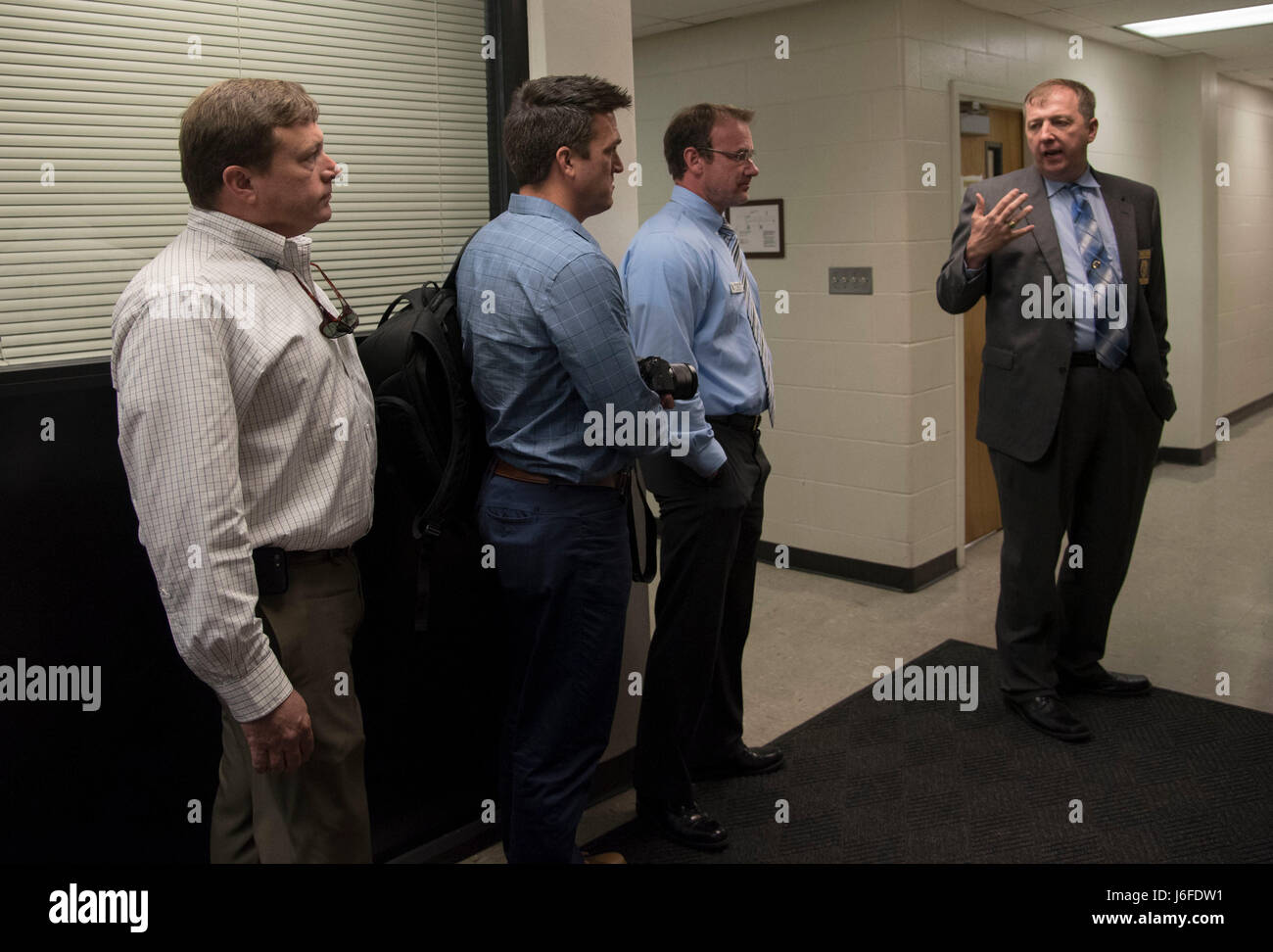 Valdosta Chief of Police Brian Childress, gives a tour of the Valdosta ...