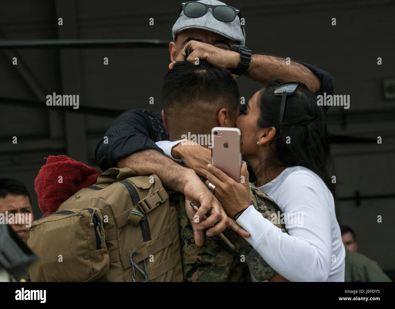 A U.S. Marine with Marine Light Attack Helicopter Squadron 369 (HMLA ...