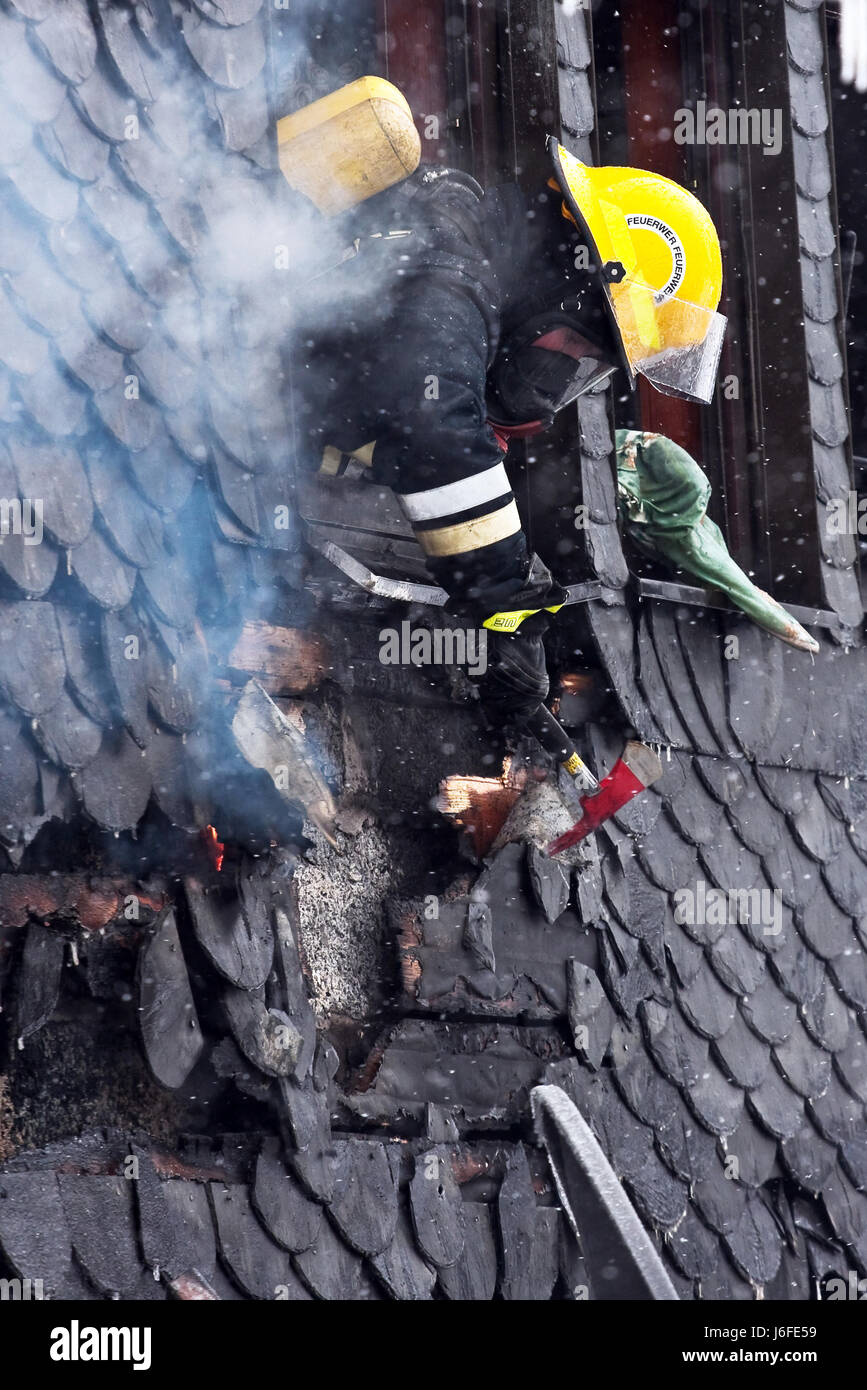 fire brigade fireman discharge burn sparks smoke smoking smokes fume ...