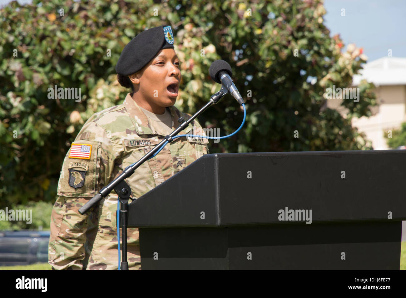 CAMP H.M. SMITH, Hawaii (May 12, 2017) - Sgt. Janelle Edwards of the ...