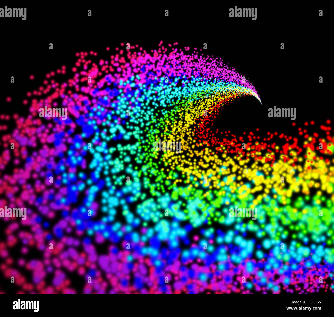 rainbow abstract particle blur colors colours backdrop background blue ...