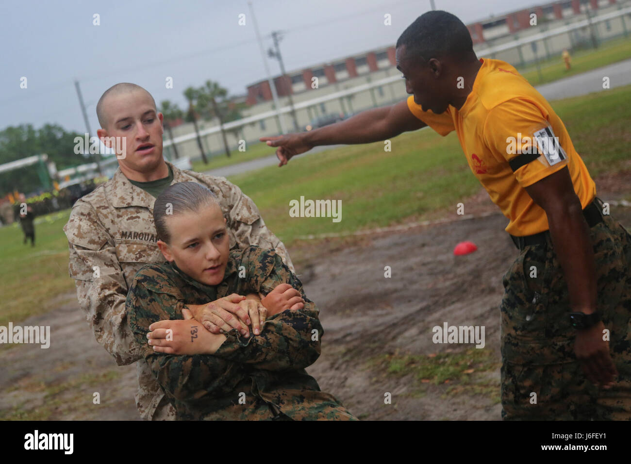 U.S. Marine Corps Rct. Dylan Marquart with Platoon 2041, Company G, 2nd ...