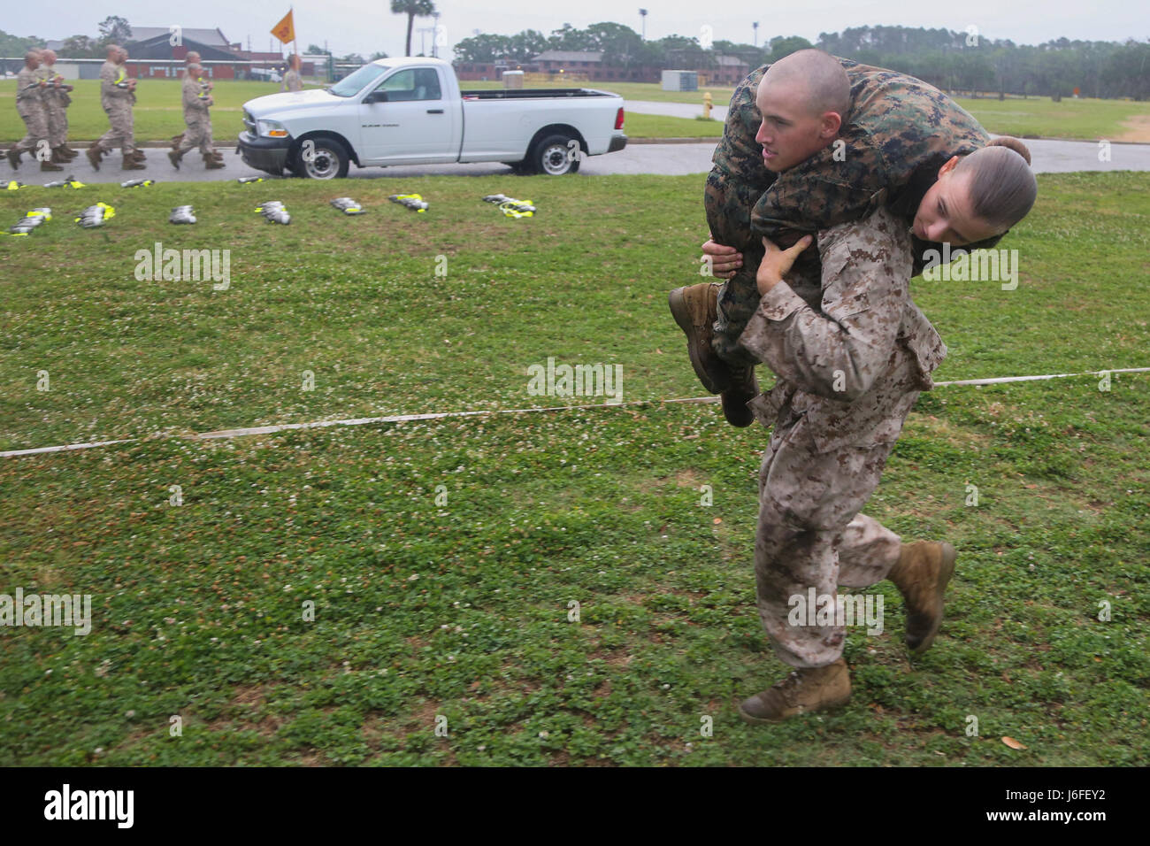 U.S. Marine Corps Rct. Dylan Marquart with Platoon 2041, Company G, 2nd ...